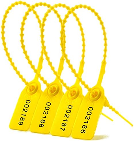 LeadSeals 1000 Numbered Plastic Tamper Evident Seals, Pull Tite ...