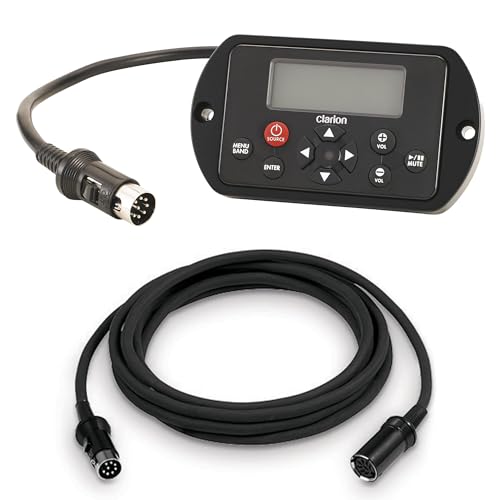 Clarion MW3 Wired Remote Control & 25 ft Marine Extension Cable