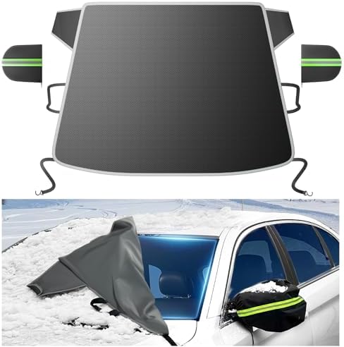 Amazon.com: DooGooCoo [Upgraded] 7-Layer Car Windshield Snow Cover ...