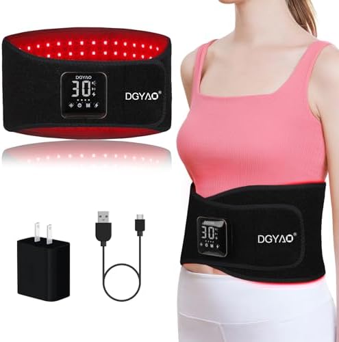 Amazon.com: DGXINJUN Cordless Red Light Therapy for Waist Back Pain ...