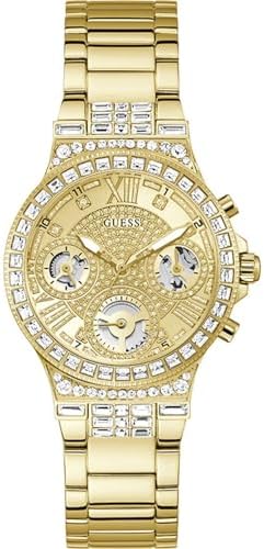 Guess Femmes Analogique Quartz Montre avec Bracelet en Acier Inoxydable ...