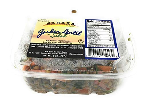 Amazon.com: SAHARA CUISINE Grdn Lentil Salad, 8 OZ : Grocery & Gourmet Food