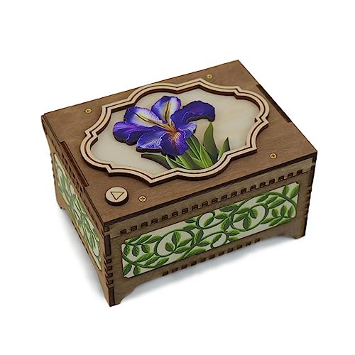 Amazon.com: Custom Song Flower Music Box With Photo Personalization And ...