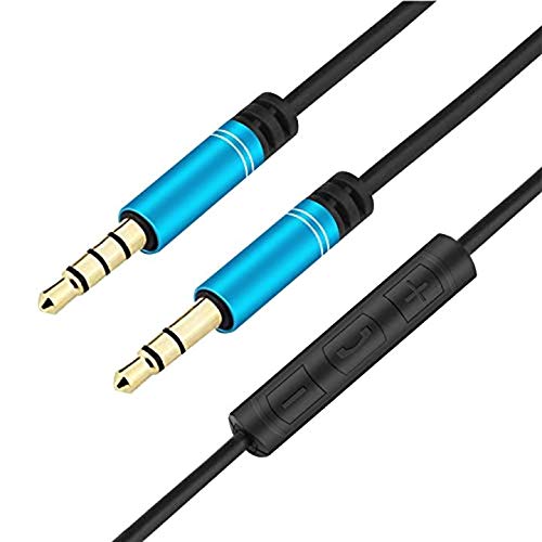 Wuyee Stereo Aux Cables Jack Audio Cable With Microphone Handsfree ...