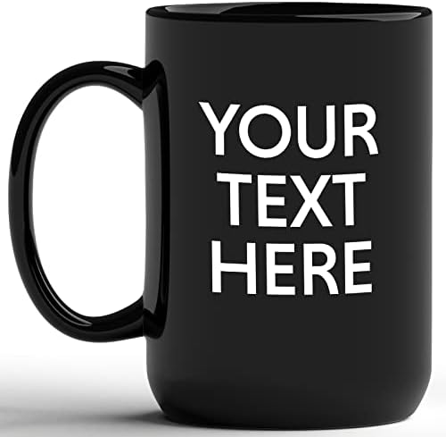 Amazon.com: Customized 15oz Ceramic Coffee Mugs with Personalized Text ...
