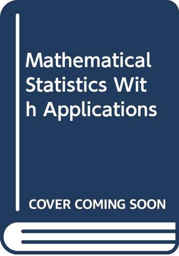 Mathematical Statistics With Applications: Mendenhall; Wackerly ...