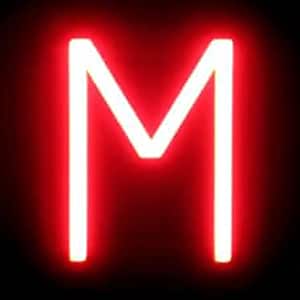 SpellBrite LED Letter M | Build DIY Signs You Can Change with Red LED ...