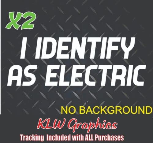 Amazon.com: I Identify As Electric DECAL STICKER Car Turbo Diesel Truck ...