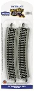 Bachmann HO Scale Bulk EZ-Track w/Nickel Silver Rail 22in Radius Curve ...