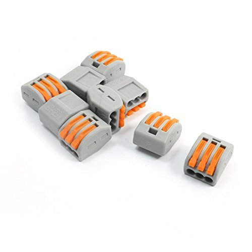 3NH® 10 Pcs 3 Way 3 Port Cable Connect Lever Terminal Block AC 250V 32A ...