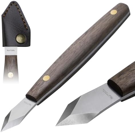 RUITOOL Marking Knife, Woodworking Scribing Knife with Leather Sheath ...