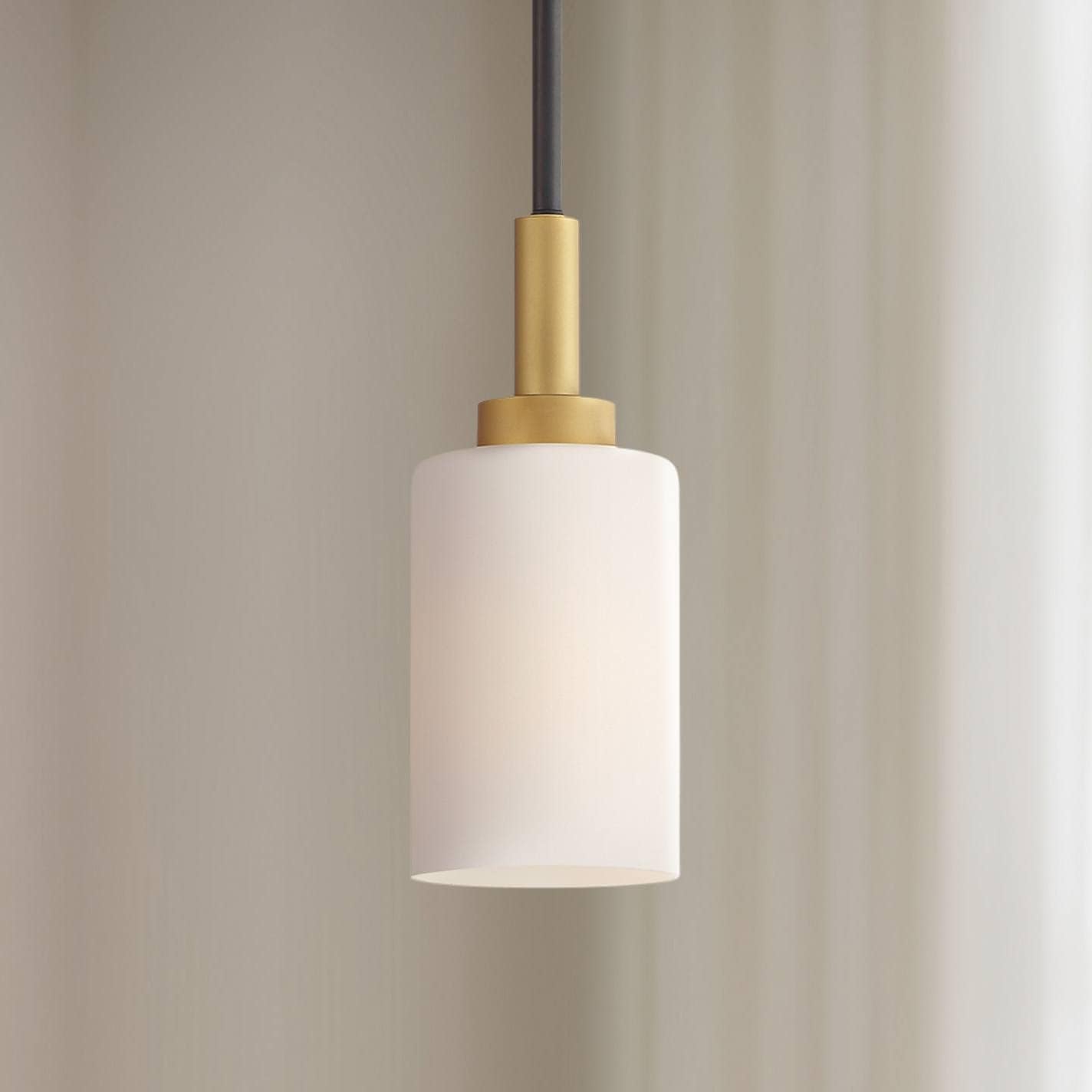 Possini Euro Design Prue Black Soft Gold Mini Pendant 5 1/4" Wide ...