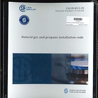 CSA B149.1:20 Natural Gas and Propane Installation CodeF, Gas Welding Equipment - Amazon Canada