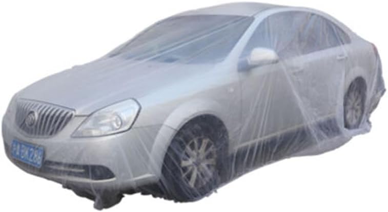 Amazon.com: Disposable Car Cover Clear Plastic Car Cover Universal Rain ...