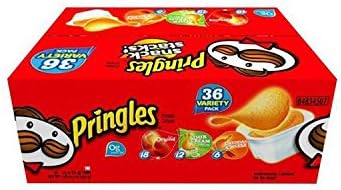 Amazon.com: Pringles Potato Chips - 36 pk / 0.74oz Tubs