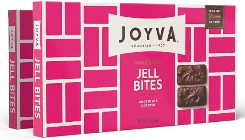 Amazon.com : Joyva – Jell Joys | Dark Chocolate-Covered Raspberry Jelly ...