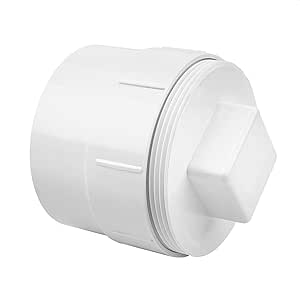 Amazon.com: 2" PVC Sewer Cleanout Cap, Fit SCH40 Standards DWV Sewer ...
