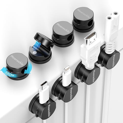 Amazon.com: 8 Pack Magnetic Cord Organizer [Locking Cable Rotatable ...