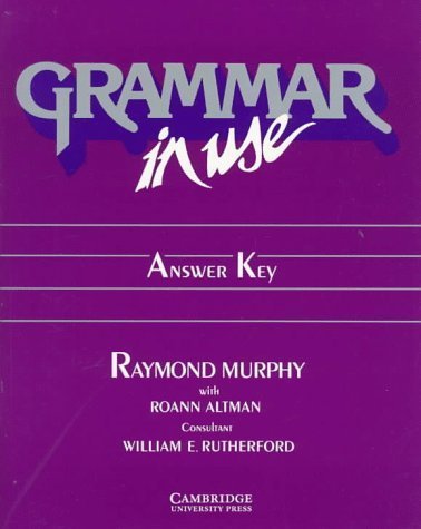 Amazon | Grammar in Use Answer key: Reference and Practice for ...