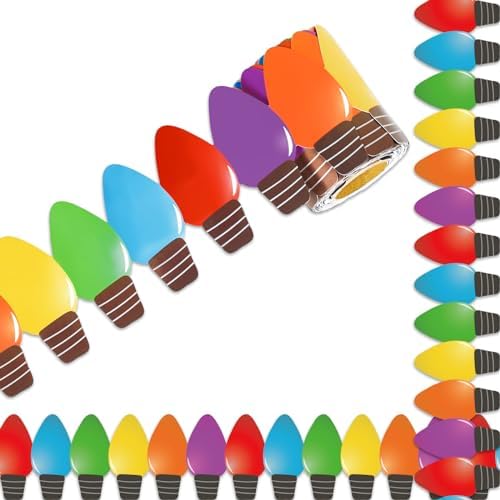 Amazon.com: Whaline 32.8ft Christmas Light Bulletin Board Borders ...
