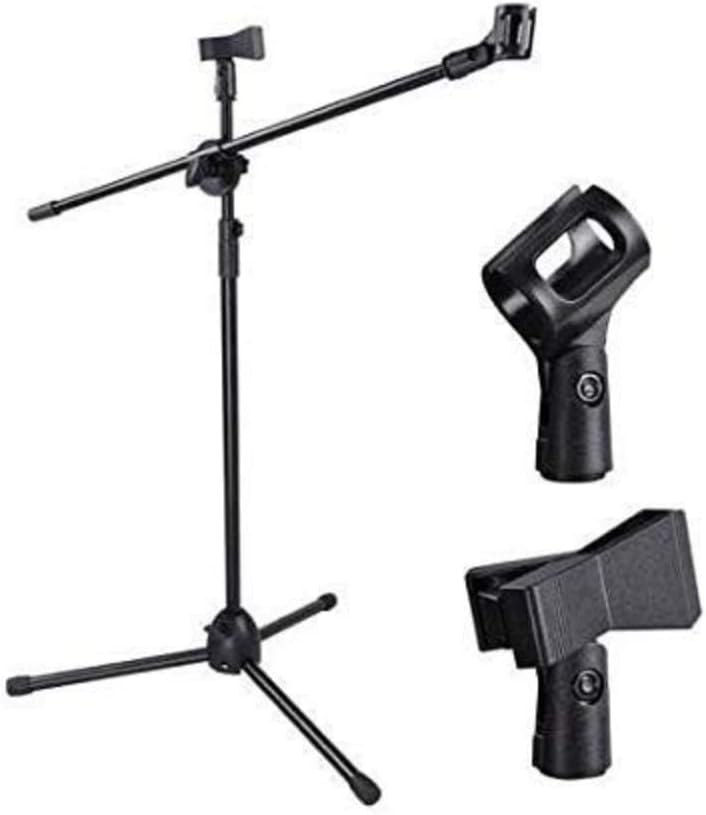 Kadence Mic Stand Heavy Duty Adjustable Dual Microphone Stand, Studio ...
