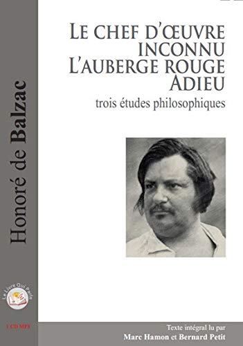 L'AUBERGE ROUGE, ADIEU, LE CHEF D'OEUVRE INCONNU: BALZAC HONORE DE ...
