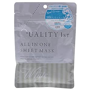 Amazon.com : Quality First All In One Sheet Mask White for Women, 5 ...