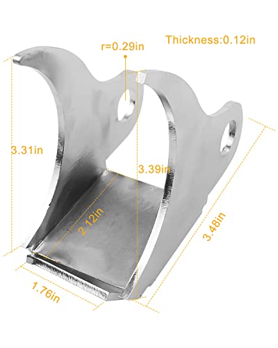 Snapklik.com : 2 Pcs Rear Shock Mount Factory Bent Fits For GMC Sierra ...