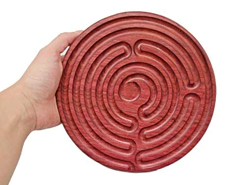 Amazon.com: Finger Labyrinth, Wooden Finger Labyrinth, Meditation ...