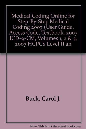 Amazon | Medical Coding Online for Step-by-Step Medical Coding 2007 ...
