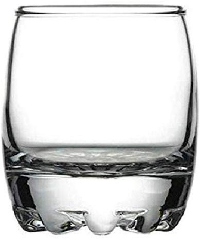 Buy MLIGHT Round Clear Small Whisky Shot Glass, Vodka Shot Glass, 80 ml ...