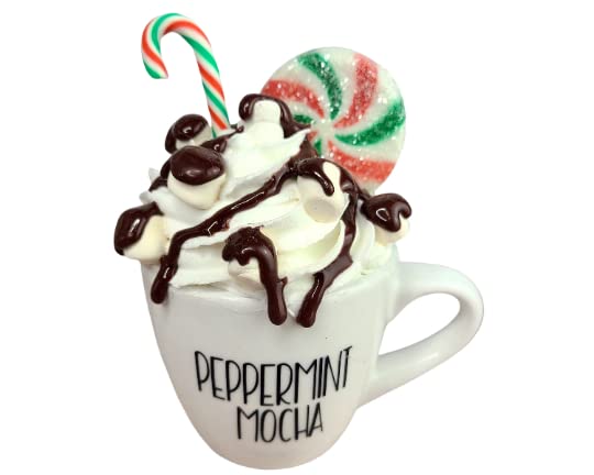 Amazon.com: Christmas Peppermint Mocha Mini Mug, Mini Mug with ...