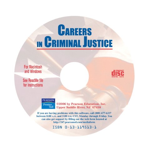 Careers in Criminal Justice CD-ROM: Pearson Education: 9780131195134 ...