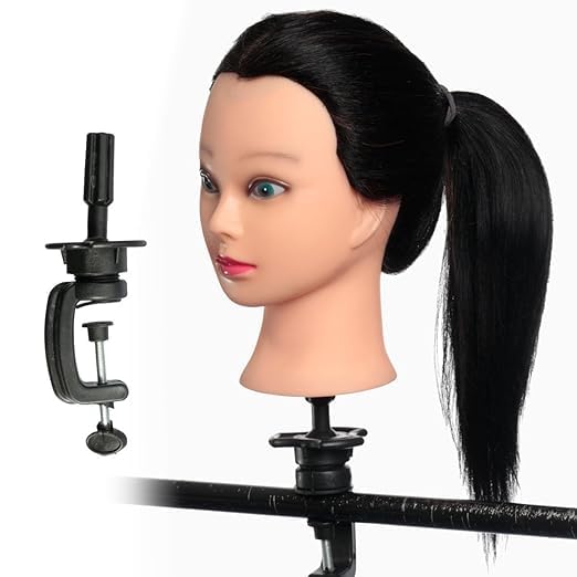 Akooja Face Beauty Head for Hair Dummy For Hair Styling Practice/Hair ...
