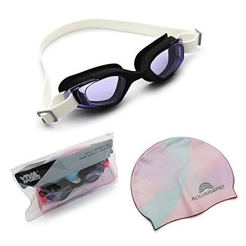 Buy Viva Sports VIVA10SR Silicone Swimming Cap and Goggles Online at ...