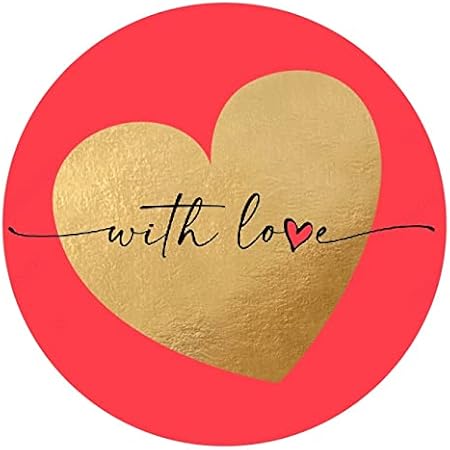 Amazon.com: 1.5 Inch Handmade with Love Stickers,500 Pcs Baking Kraft ...