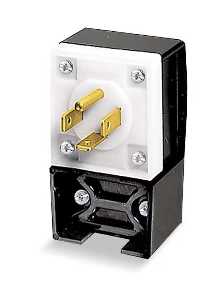 MOLLIFII 4 Wire Industrial Angle Straight Blade Plug 125/250VAC 20A ...