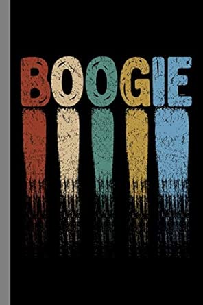 Boogie: Disco Music Gift For Musicians (6"x9") Music Notes Paper To ...