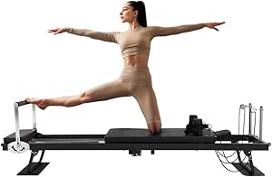 Fortis Foldable Pilates Reformer Machine : Amazon.com.au: Sports ...