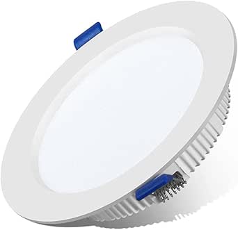 SQUSMAY Ultra-Thin Round LED Recessed Downlight 4-9 Inch Baffle Trim ...