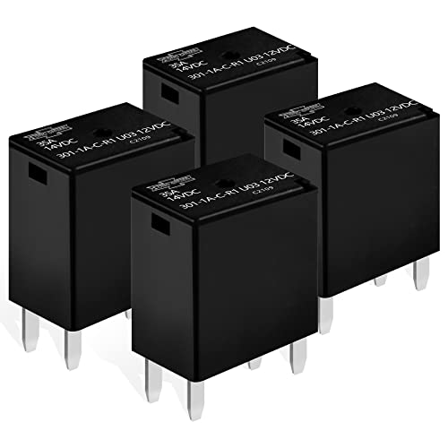 Snapklik.com : Automotive Purpose Relays 301-1A-C-R1-U03-12VDC 4 PIN 4 Pack