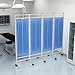 Folding Rolling Medical Privacy Screen, 4 Panels - 6ft Tall Foldable ...
