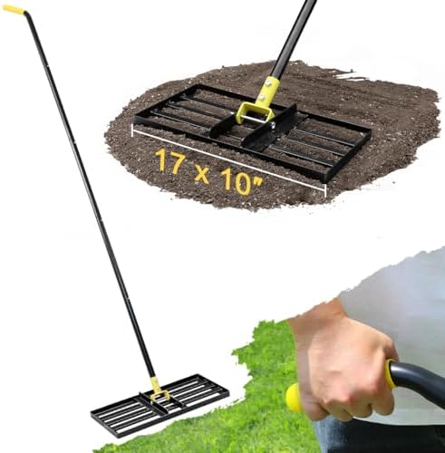 Colwelt Lawn Leveling Rake - 43x25cm, Lawn Leveler with Adjustable ...