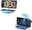 Amazon.com: GOLOZA Projection Alarm Clock, Digital Clock with 180 ...