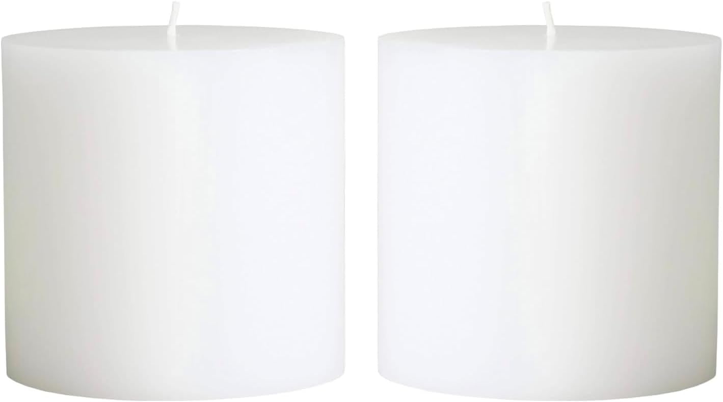 Amazon.com: Mister Candle Non Scented Pillar Candle, Unscented 4 x 4 ...
