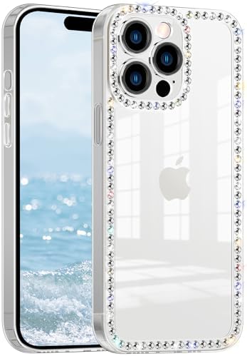 Amazon.com: Changjia Clear Glitter Case for iPhone 16 Pro Max,Cute ...