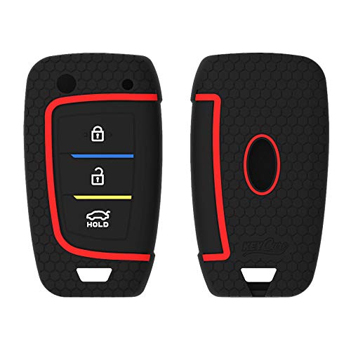 Keycare Silicone Key Cover Compatible for Hyundai i20, Kona, Verna 2018 ...