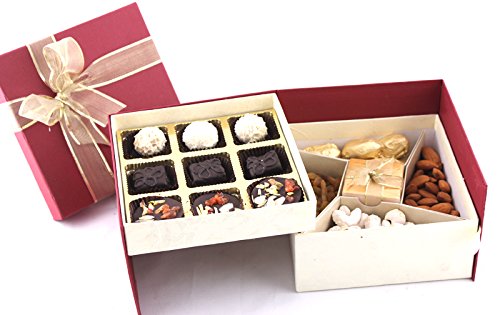 ZOROY Luxury Chocolate Diwali Double Decker Gift Box with Milk & Dark ...