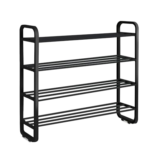 What are the dimensions of a standard shoe rack?