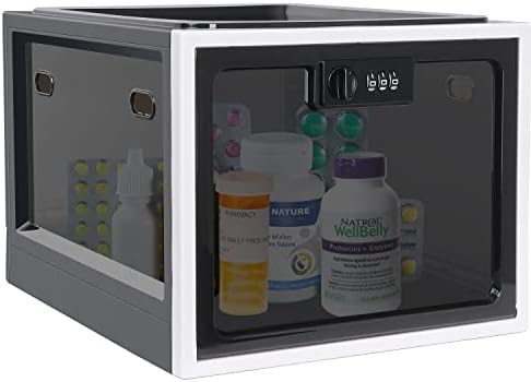 Amazon.com: Lalifebuss Medicine Lock Box, Medication Lockable Container ...